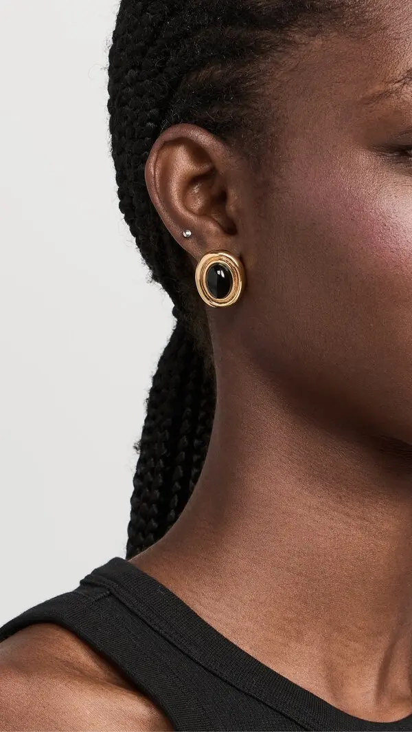 HEAVEN MAYHEM Prize Stud Earrings - Black