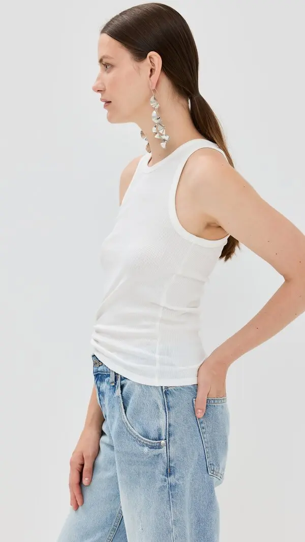 Rabanne Tank Top With Piercing - White