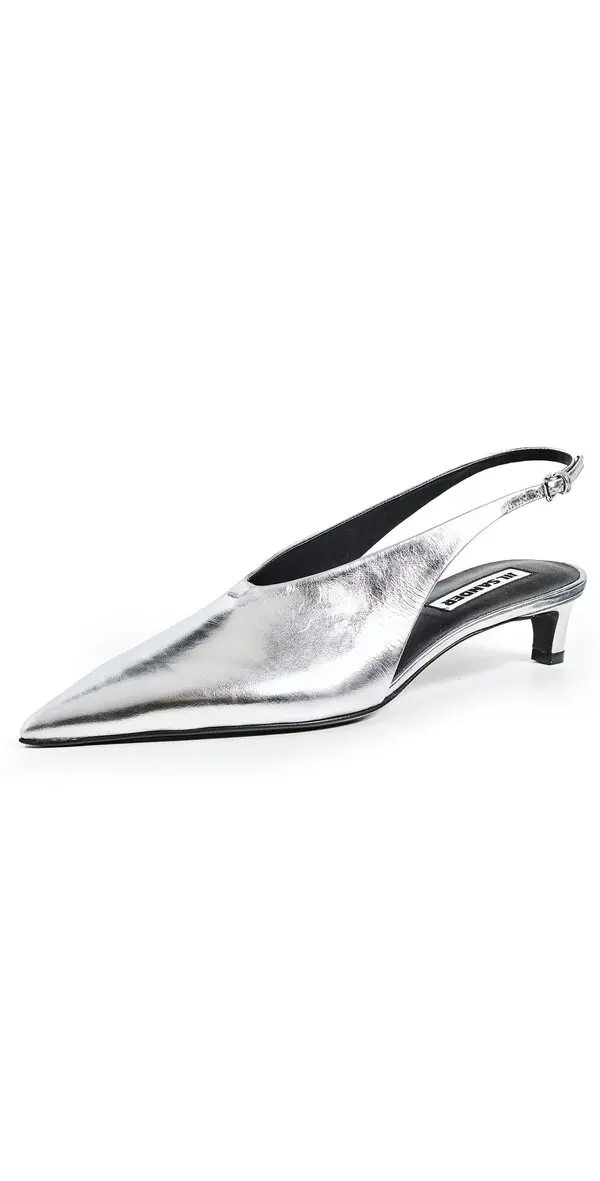 JIL SANDER Slingback Heel - Sky Grey