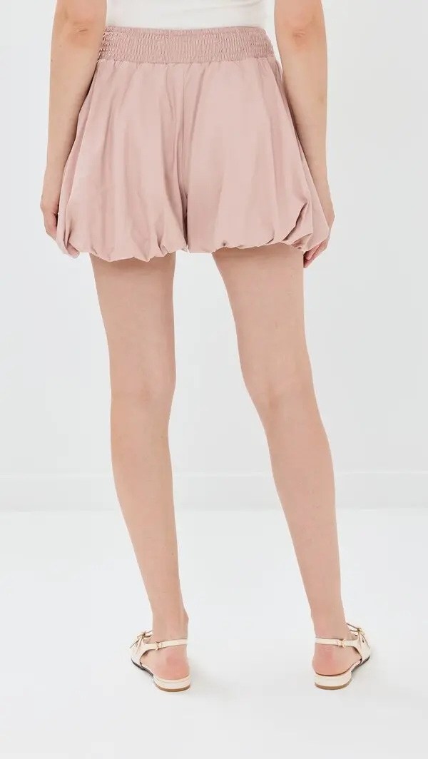 Susana Monaco Poplin Bubble Hem Shorts