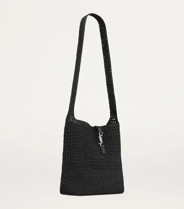 Saint Laurent Le 5 A 7 Raffia Shoulder Bag