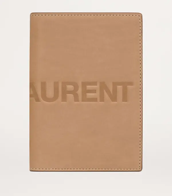 Saint Laurent - Leather Logo Passport Holder