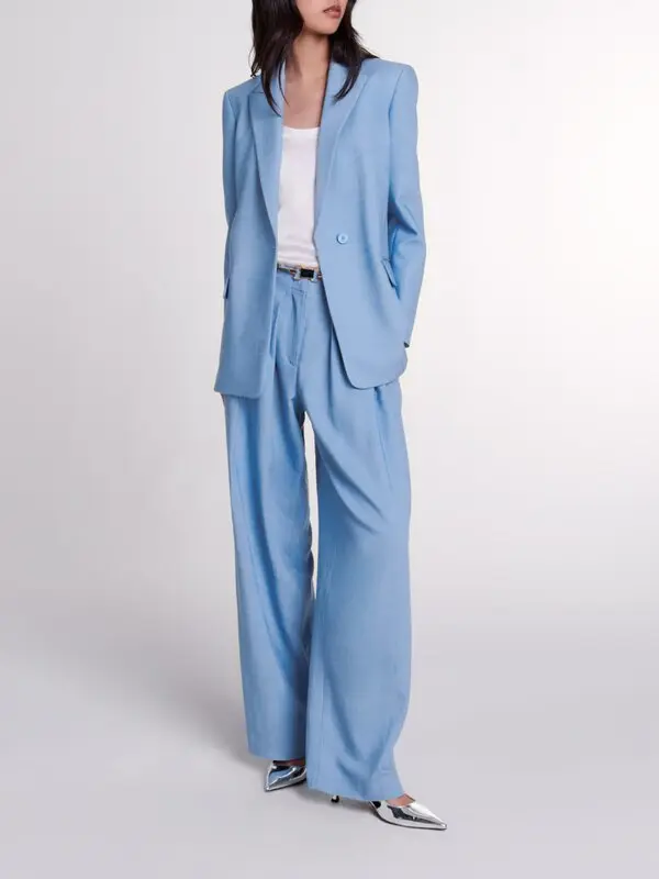 Maje Textured Viscose Suit Jacket