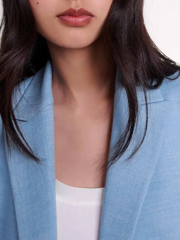 Maje Textured Viscose Suit Jacket