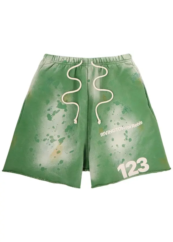 RIVINGTON ROI REBIS Gym Bag Printed Cotton Shorts