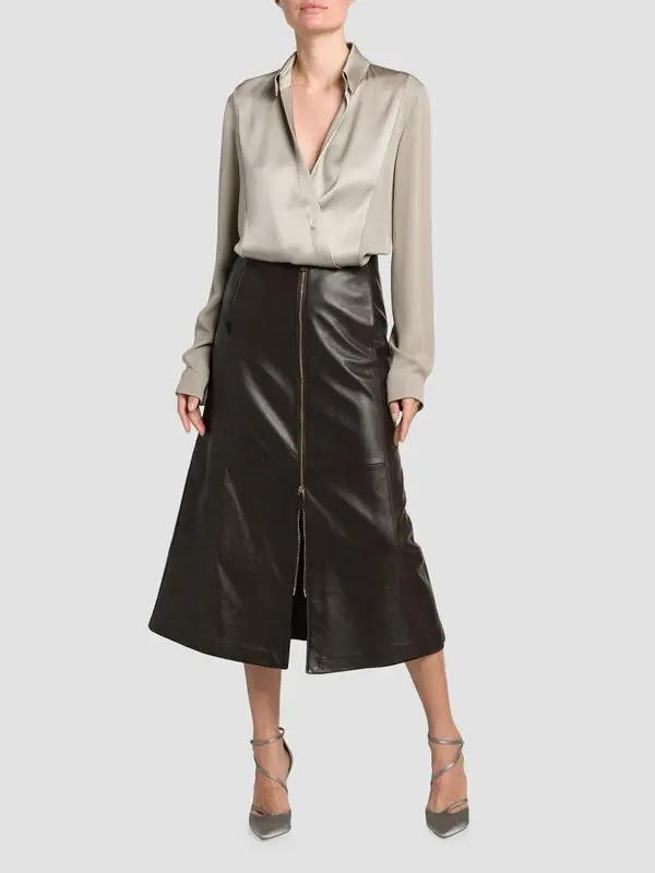 Giorgio Armani Silk Paneled Blouse - Dunes