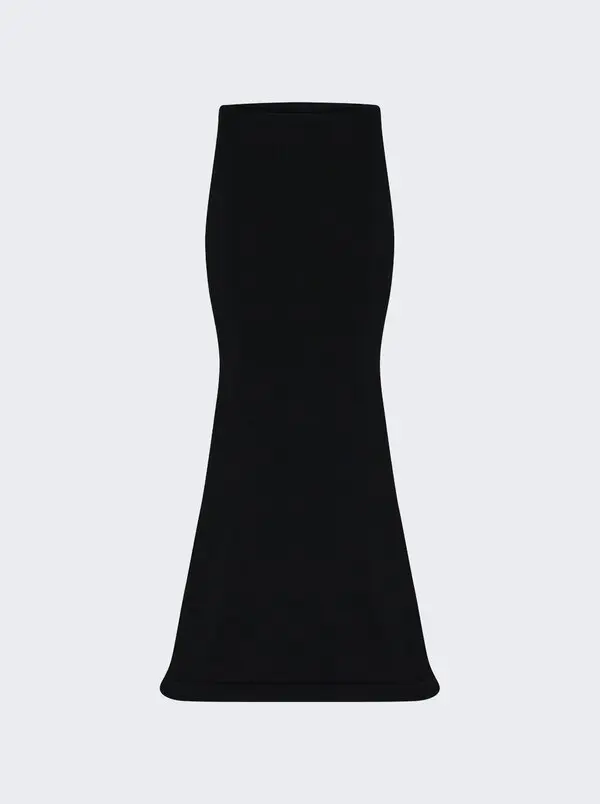 JEAN PAUL GAULTIER Long Skirt With Foam Detail - Black