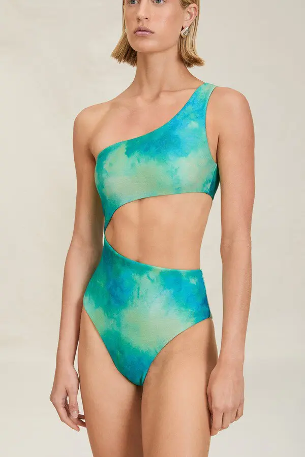 Devon Windsor Rori One-shoulder Full Piece - Blue
