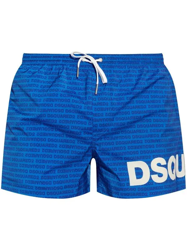 Dsquared2 Logo-print Swim Shorts - Blue