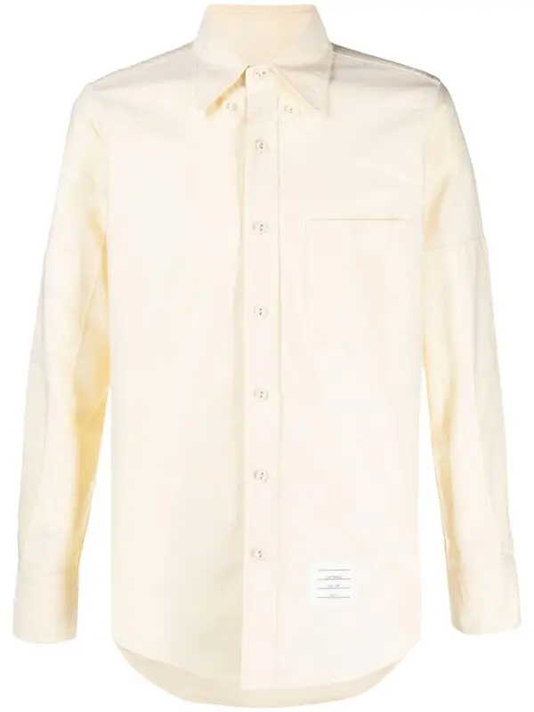 Thom Browne Armband-embellished Cotton Shirt - Yellow