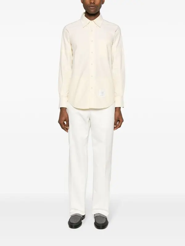 Thom Browne Armband-embellished Cotton Shirt - Yellow