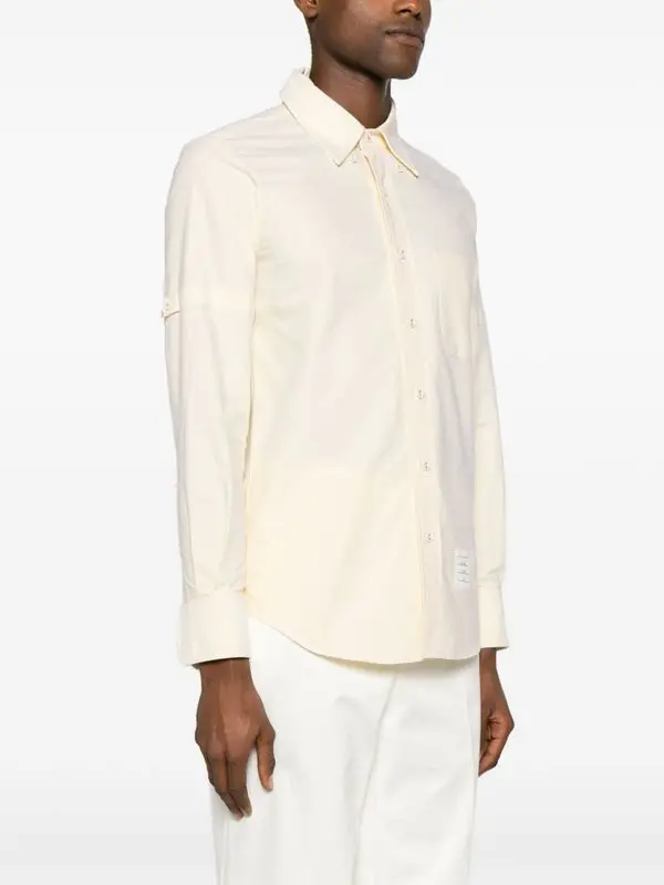 Thom Browne Armband-embellished Cotton Shirt - Yellow