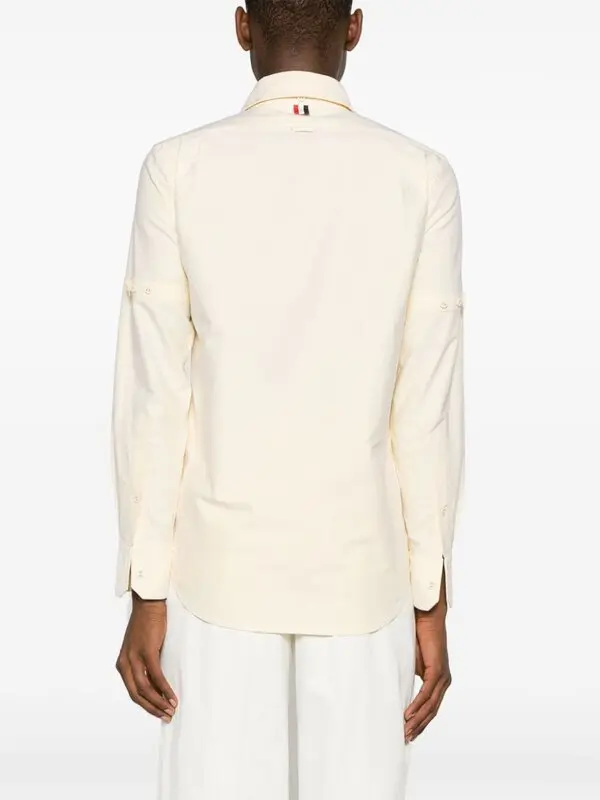 Thom Browne Armband-embellished Cotton Shirt - Yellow