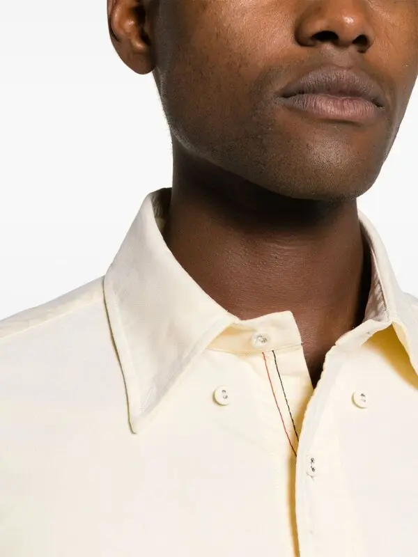 Thom Browne Armband-embellished Cotton Shirt - Yellow