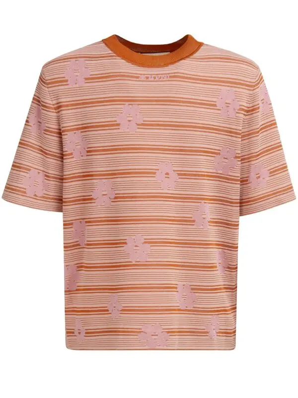 Marni Intarsia-logo Knitted Cotton T-shirt