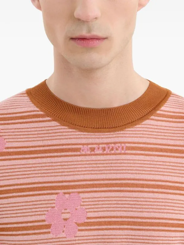 Marni Intarsia-logo Knitted Cotton T-shirt