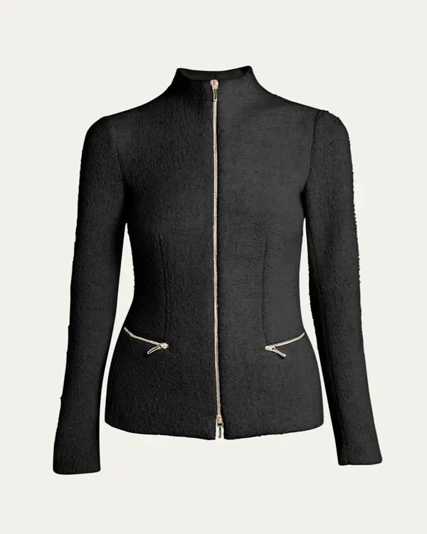 Giorgio Armani Cashmere-blend Knit Jacket