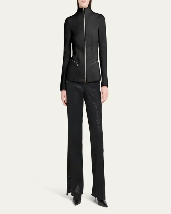 Giorgio Armani Cashmere-blend Knit Jacket