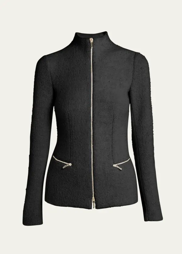 Giorgio Armani Cashmere-blend Knit Jacket