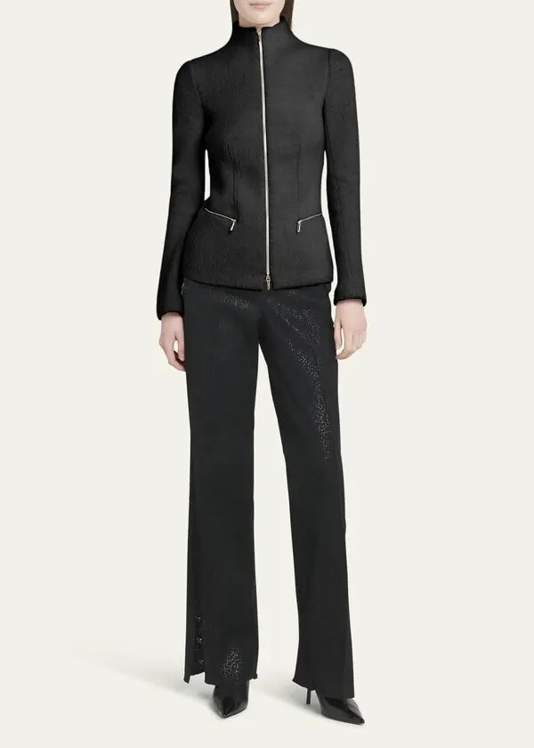 Giorgio Armani Cashmere-blend Knit Jacket