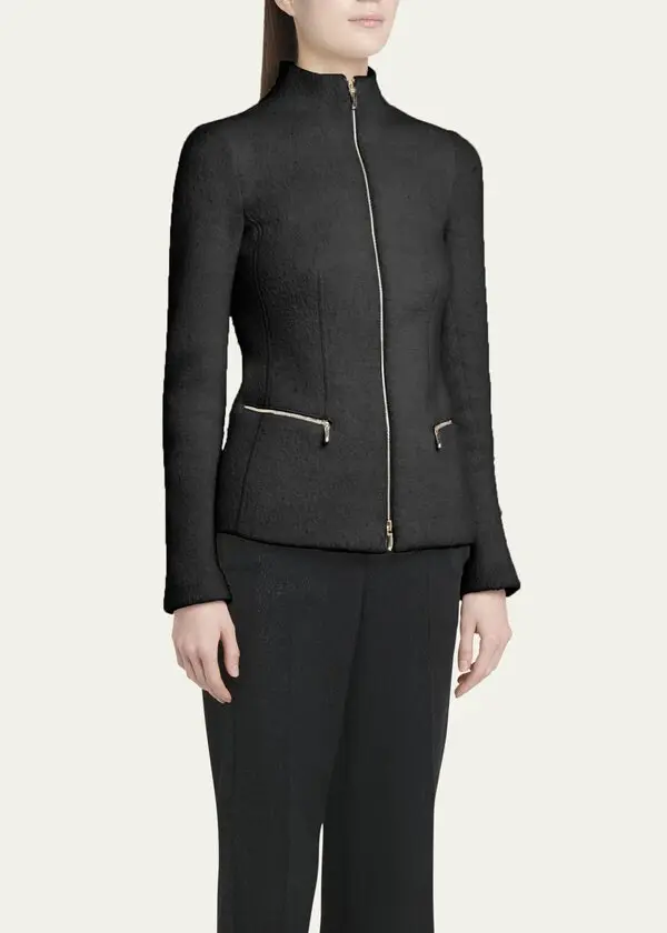 Giorgio Armani Cashmere-blend Knit Jacket