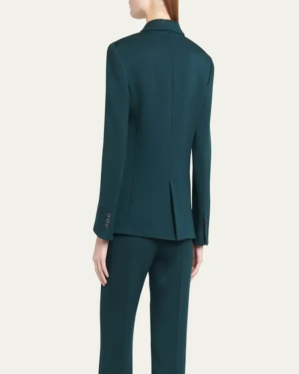 Giorgio Armani Double-breasted Stretch Wool Blazer