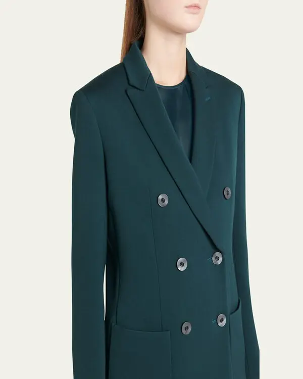 Giorgio Armani Double-breasted Stretch Wool Blazer