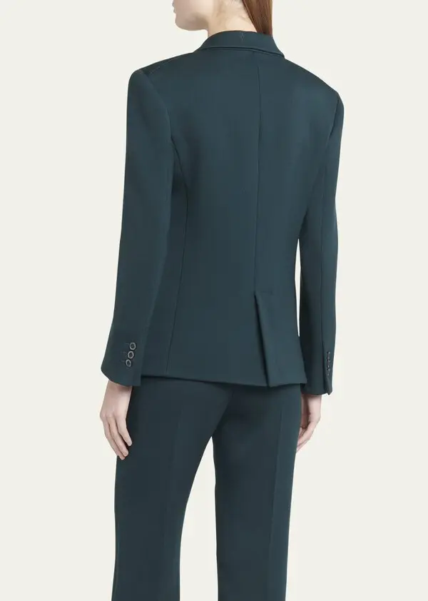 Giorgio Armani Double-breasted Stretch Wool Blazer