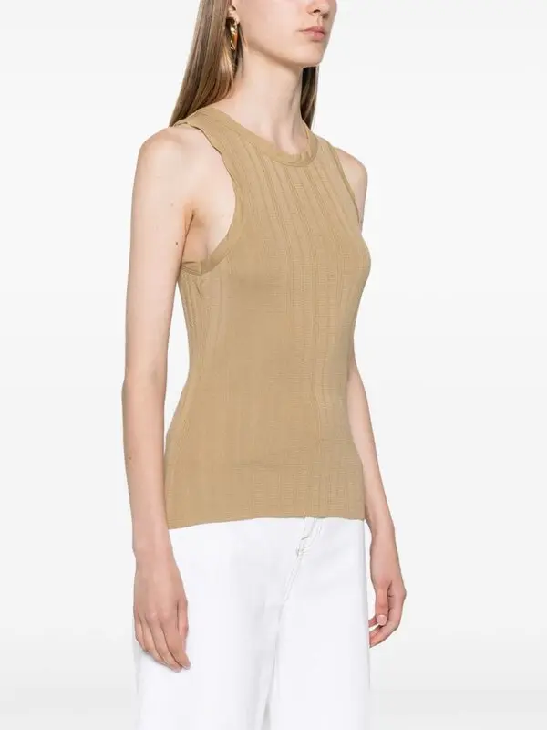 A.p.c. Lemaire Ribbed-jersey Tank Top - Brown