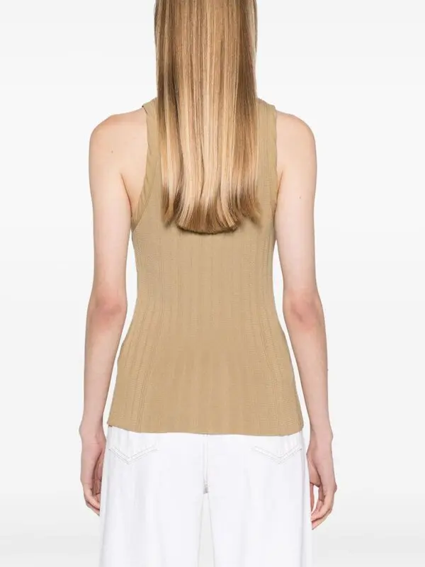 A.p.c. Lemaire Ribbed-jersey Tank Top - Brown