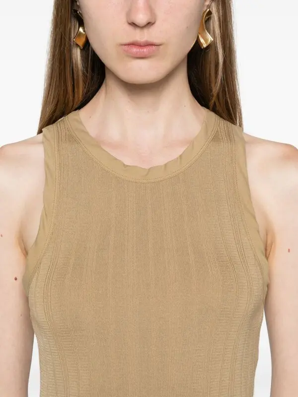 A.p.c. Lemaire Ribbed-jersey Tank Top - Brown