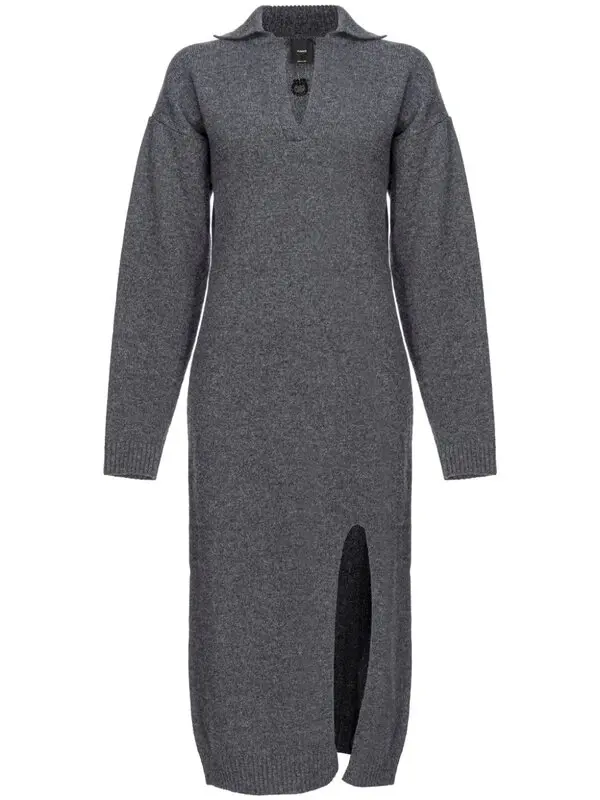 Pinko V-neck Knitted Dress