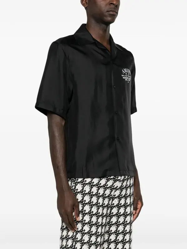 Amiri Logo-print Silk Shirt