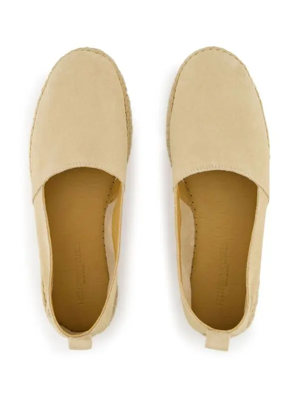 Frescobol Carioca Helio Calf Suede Espadrilles - Neutrals