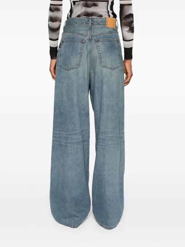 HAIKURE Candy High-rise Wide-leg Jeans - Blue