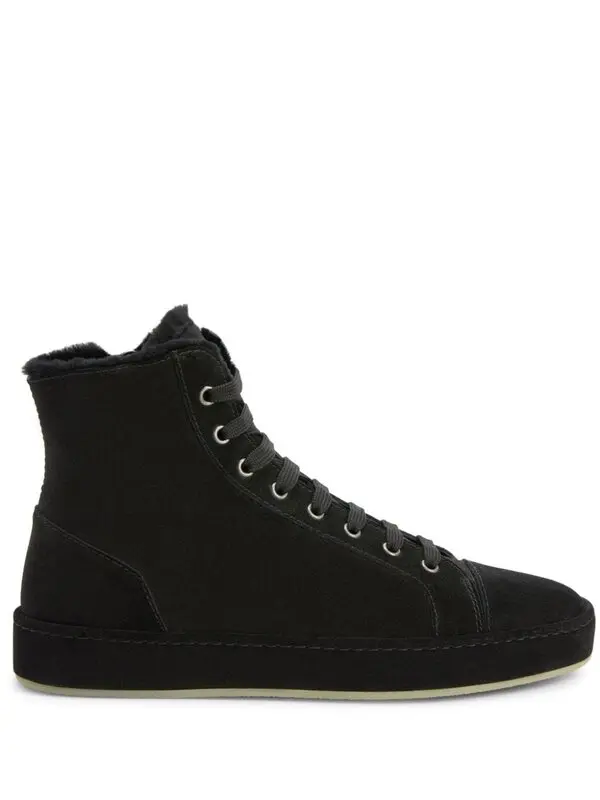 GIUSEPPE ZANOTTI Suede High-top Sneakers - Black