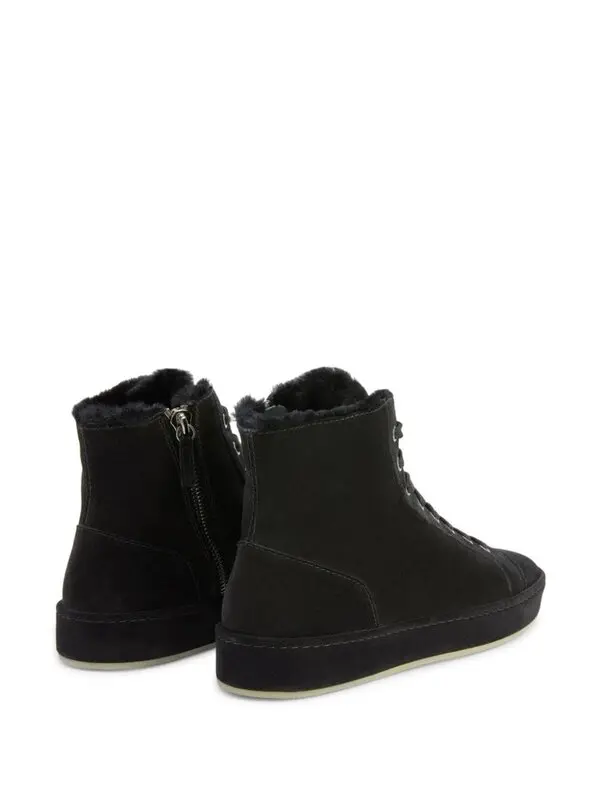 GIUSEPPE ZANOTTI Suede High-top Sneakers - Black