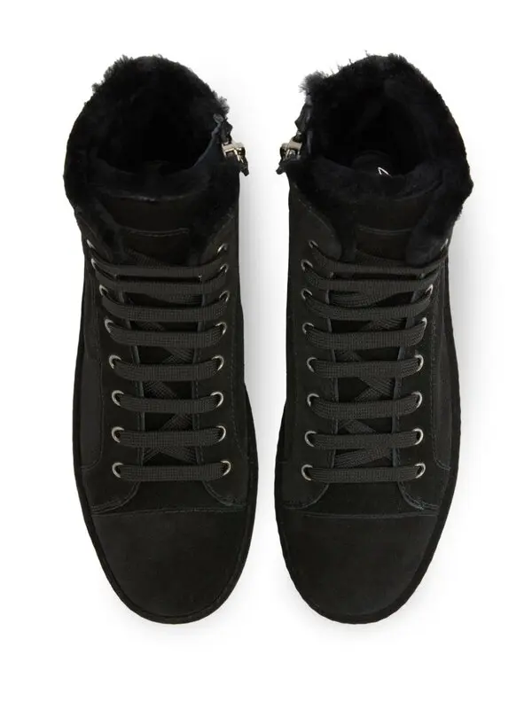 GIUSEPPE ZANOTTI Suede High-top Sneakers - Black