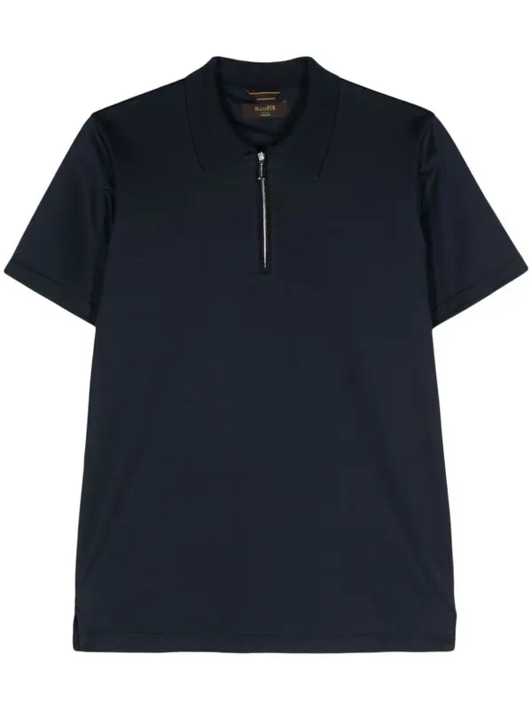 MOORER Jericho Cotton Polo Shirt