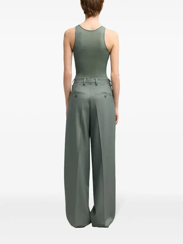 AMI Paris Logo-embroidered Cotton-blend Top