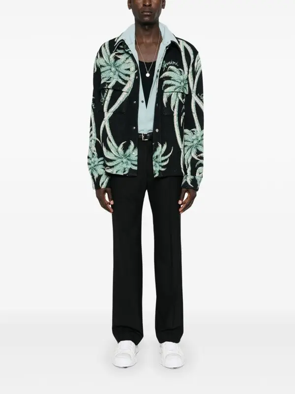 Amiri Twisted Palms Tapestry Overshirt