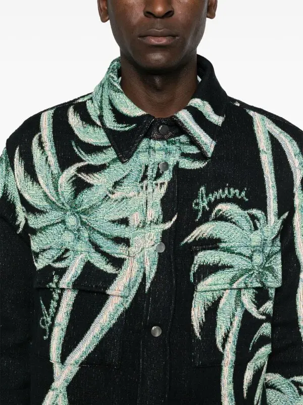 Amiri Twisted Palms Tapestry Overshirt