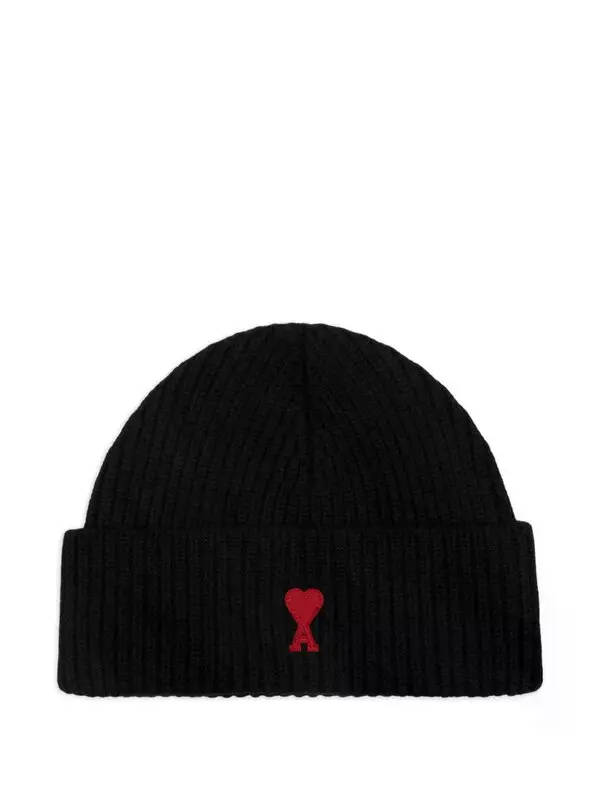 Ami De Coeur Wool Beanie - Black