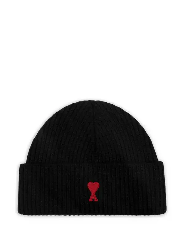 Ami De Coeur Wool Beanie - Black