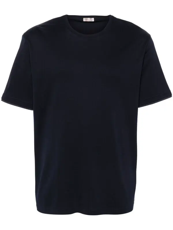 Herno Short-sleeve Cotton T-shirt - Blue
