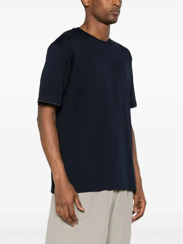 Herno Short-sleeve Cotton T-shirt - Blue