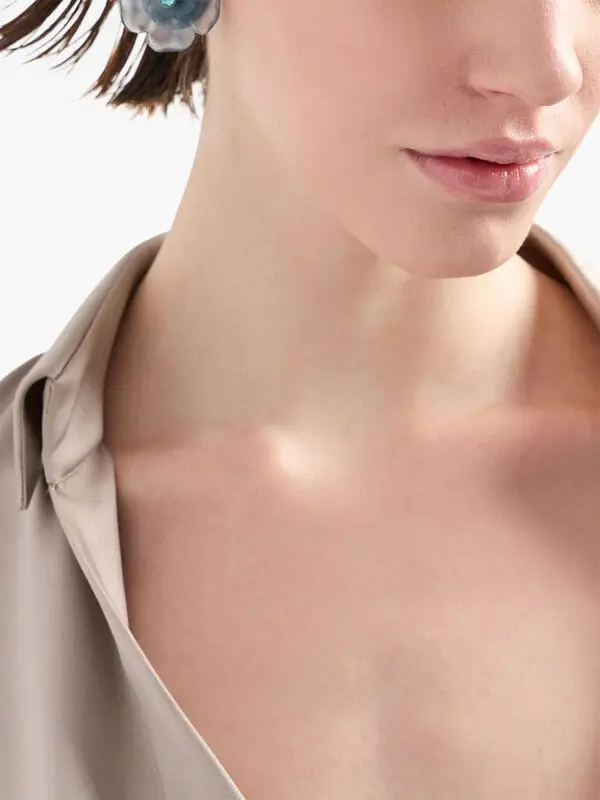 Giorgio Armani Draped Silk Blouse