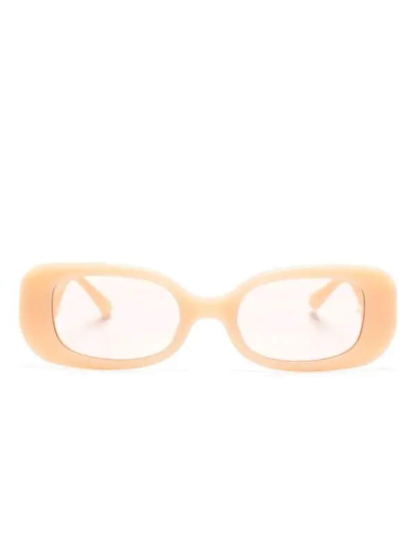 Linda Farrow Lola Rectangle-frame Sunglasses - Neutrals