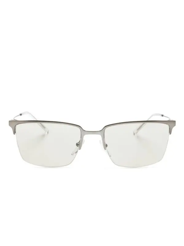 Emporio Armani Rectangle-frame Sunglasses - Silver