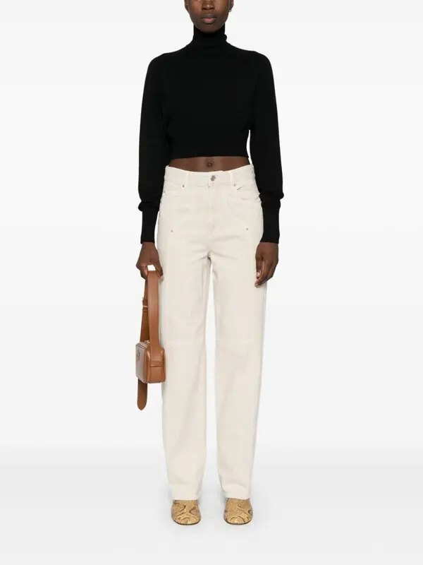 Sportmax Roll-neck Wool Jumper - Black